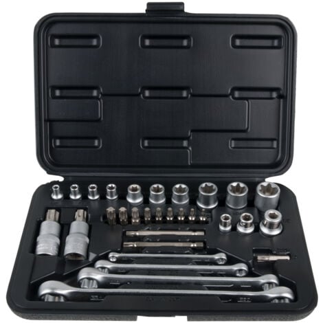 KS Tools - Coffret de douilles et douilles tournevis TORX®, 1/4'' - 5/16" - 3/8' '- 1/2'', 31 ...
