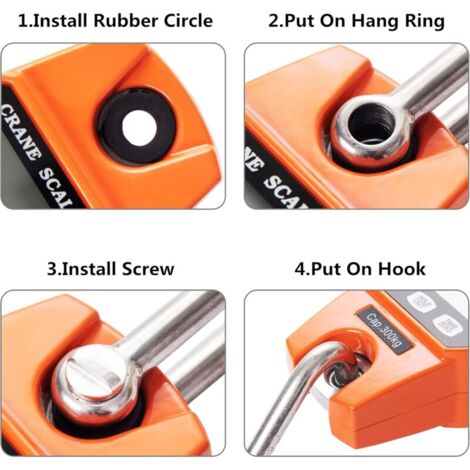 Balance à crochet de suspension 300 kg - Balance électronique LCD ...