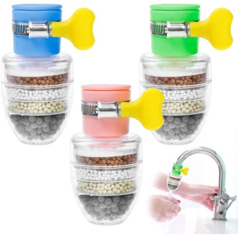ZVD Filtre Robinet Anti Calcaire 3 Pièces Filtre à Eau Potable pour ...