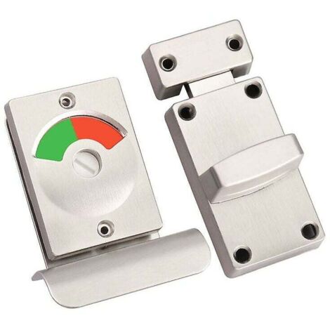 ZVD Serrure de porte de toilette avec pièces de rechange de voyant ...