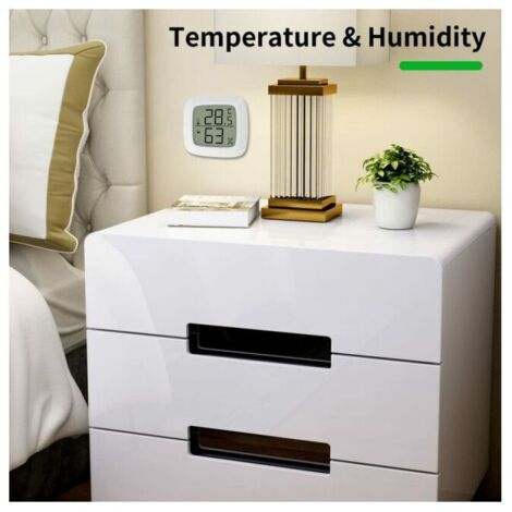 ZVD 4PCS Thermometre Interieur Maison Thermometre Hygrometre Numérique,Thermomètre Digital pour ...