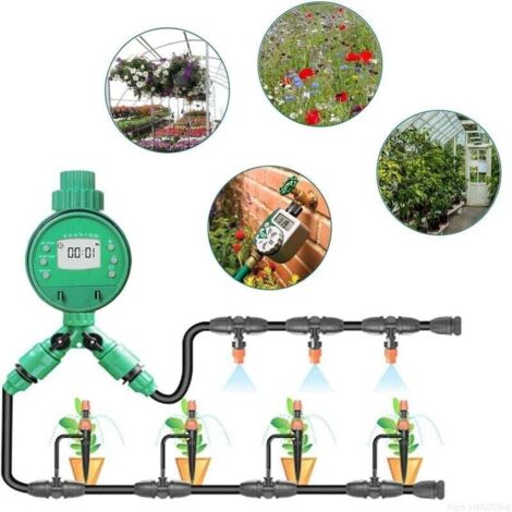 Minuterie d'arrosage automatique, contrôleur d'irrigation, système d'arrosage pour jardin ...