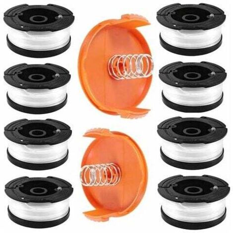 Bobine Fil Coupe Bordure pour Black et Decker Coupe-Bordures, 8 Bobine de Fil Debroussailleuse ...