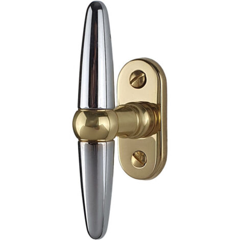 Ouvre&Déco - Poignée de fenêtre crémone Laiton poli chrome, ROBIN