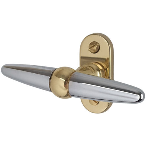 Ouvre&Déco - Poignée de fenêtre crémone Laiton poli chrome, ROBIN