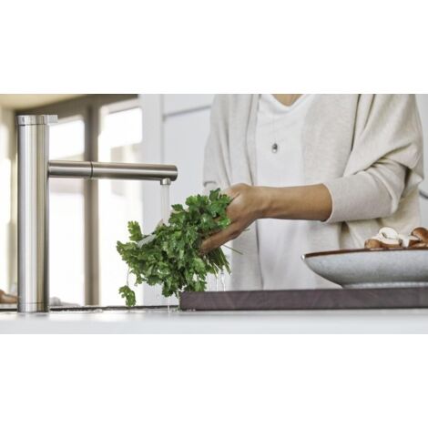 Mitigeur Blanco Linee-S Inox aspect Mat - 000000 coloris