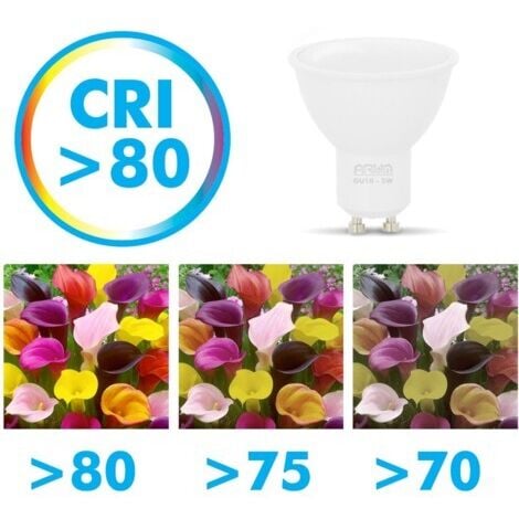 lot de 10 Spot ampoules LED GU10 7W eq. 60W Dimmable Température de Couleur: Blanc Froid 6000K
