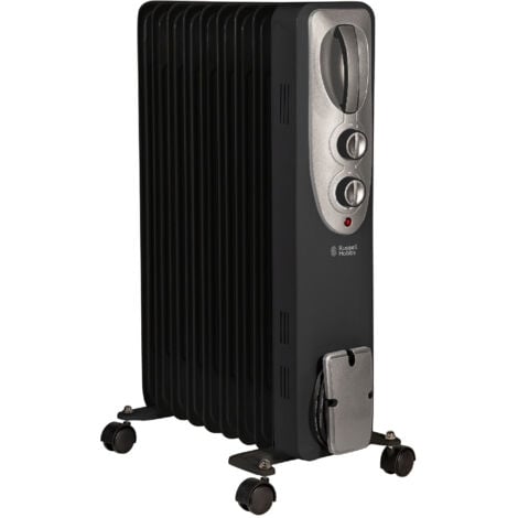Russell Hobbs RHOFR5002 2kW Oil Filled Radiator 9 Fin, Black
