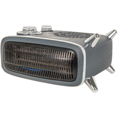 Russell Hobbs 1800W Retro Fan Heater Grey RHRETHFH1001G