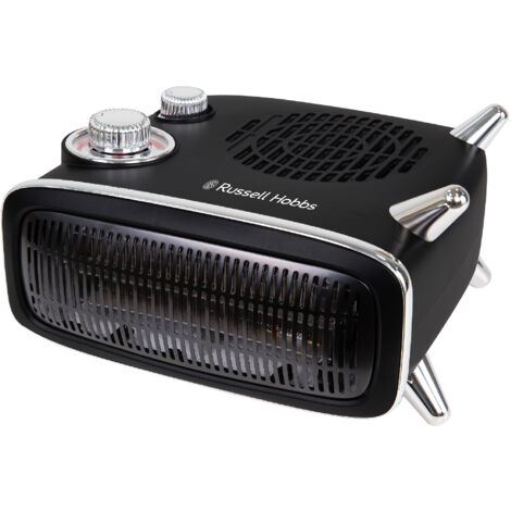 Russell Hobbs 1800W Retro Fan Heater Black RHRETHFH1001B