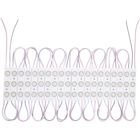 Modulo LED 20 Pezzi 24W IP65 12V DC per Insegne Pubblicitarie 2.5m ...