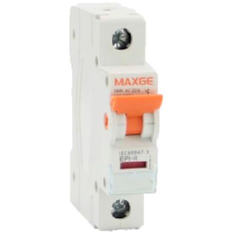 Interruttore automatico su guida DIN 1P 16-125A MAXGE Alpha+ 16 A