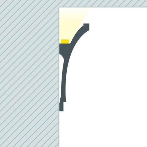 Modanatura per Striscia LED 2m Flame Bianco