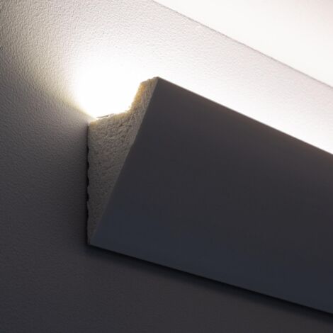 Modanatura per Striscia LED 2m Angolare Modern Bianco
