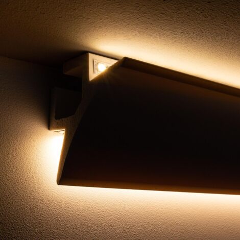 Modanatura per 2 Strisce LED 2m Arco Bianco