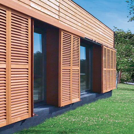 Lasure protectrice pour bois extérieur - Volets et Portails - aspect satin anthracite opaque 5 L ...