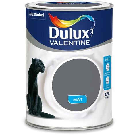 Peinture Crème De Couleur Mat Anthracite 1,25 L - Dulux Valentine