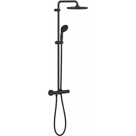 Grohe Vitalio Start - Set de douche 250 avec thermostat, 1 jet, noir ...