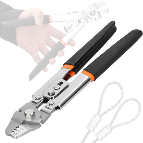 Outil de sertissage de câble métallique Portable, pince de serrage, connecteur de pressage de ...