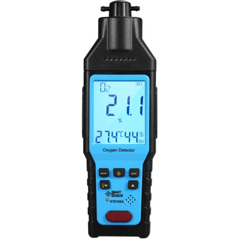 Oxygen Gas Detector Digital Portable Handheld O₂ Gas Tester ...