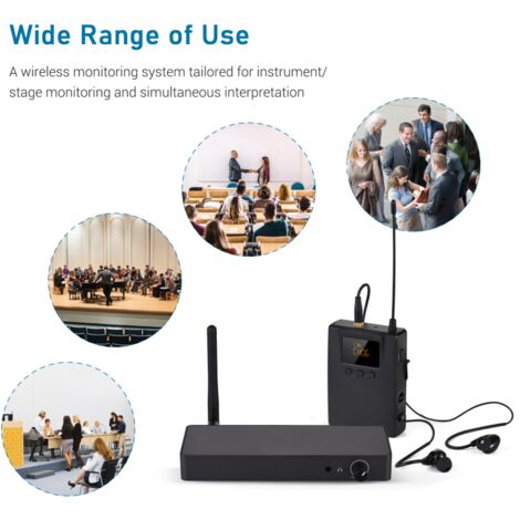 Système de surveillance sans fil TAKSTAR WPM - 300 : Écouteurs intra ...