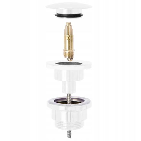 Universal Basin Click-Clack Plug REA White