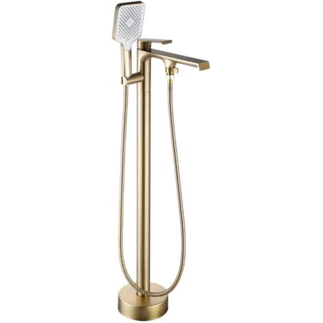 Free-standing bath faucet REA Hass Brush Gold