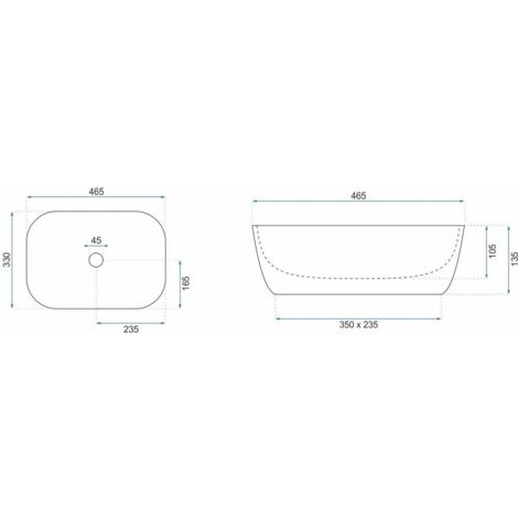 Countertop Basin REA Belinda White Or Brush