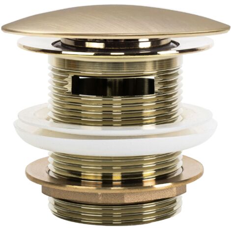 Bathtub Plug REA Gold Brush 6cm