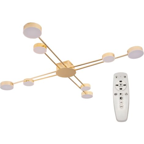 Ceiling LED Lamp Chandelier TOOLIGHT APP524-8C Modern 8-arm Gold ...
