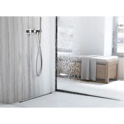 Shower tray skirting panel 100cm Black