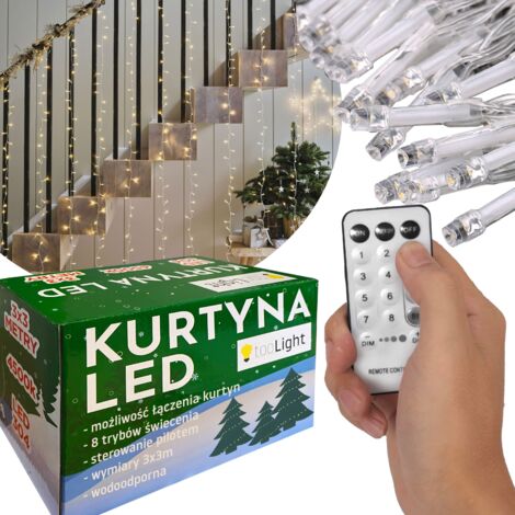 Curtain LED 304 Diode 3x3m GL2000 REMOTE CONTROL