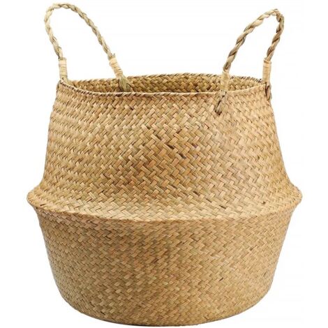 Natural boho-style basket 381180B