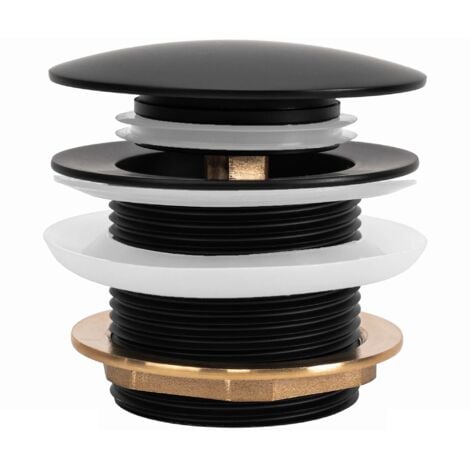 BATHTUB PLUG REA 7CM BLACK