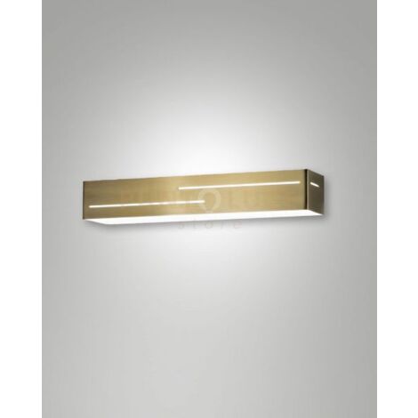 BANNY APPLIQUE OTTONE SATINATO A LED 3000K - 18W - 1700 lm 31cm IP20