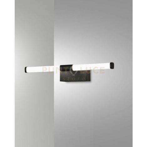 AGO APPLIQUE NERO DA SPECCHIO A LED 3000K - 8W - 480 lm L.33,5CM IP44