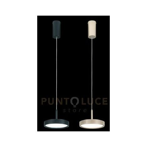 SOSPENSIONE SINGOLA NINA NERO 3000K 1410LM 20W D.19CM VETRI ...