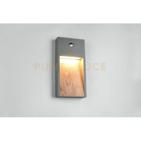 SALMON APPLIQUE DA ESTERNO LED 11W 1200lm, 3000K FUSIONE DI ALLUMINIO ...