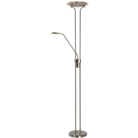 Lucide CHAMPION-LED - Stehlampe Mit Leselampe - Ø 30 cm - LED Dim ...