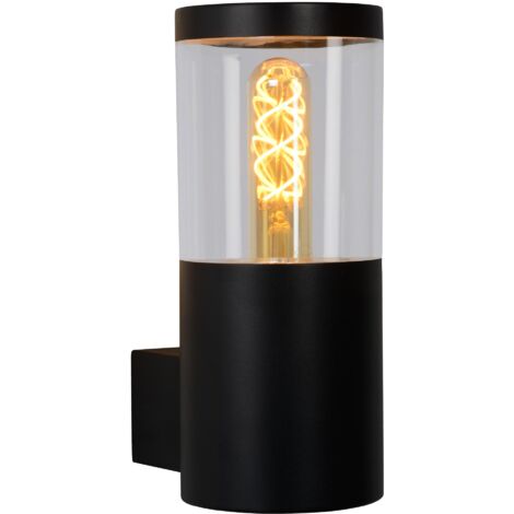 Lucide FEDOR - Wandleuchte Innen/Außen - 1xE27 - IP44 - Schwarz