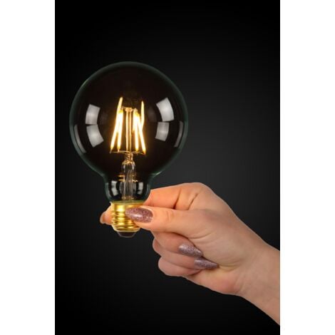 Lucide G95 Class A - Glühfadenlampe - Ø 9,5 cm - LED - E27 - 1x7W 2700K - Transparent