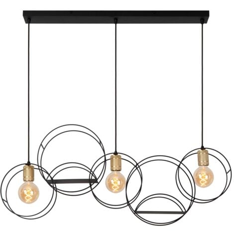 Lucide CIRCLE - Pendelleuchten - 3xE27 - Schwarz