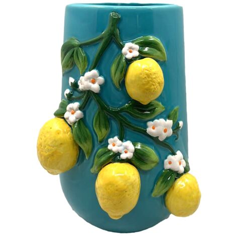 Dekorative Keramikvase im Zitronen-Design – ideal zur Verschönerung ...