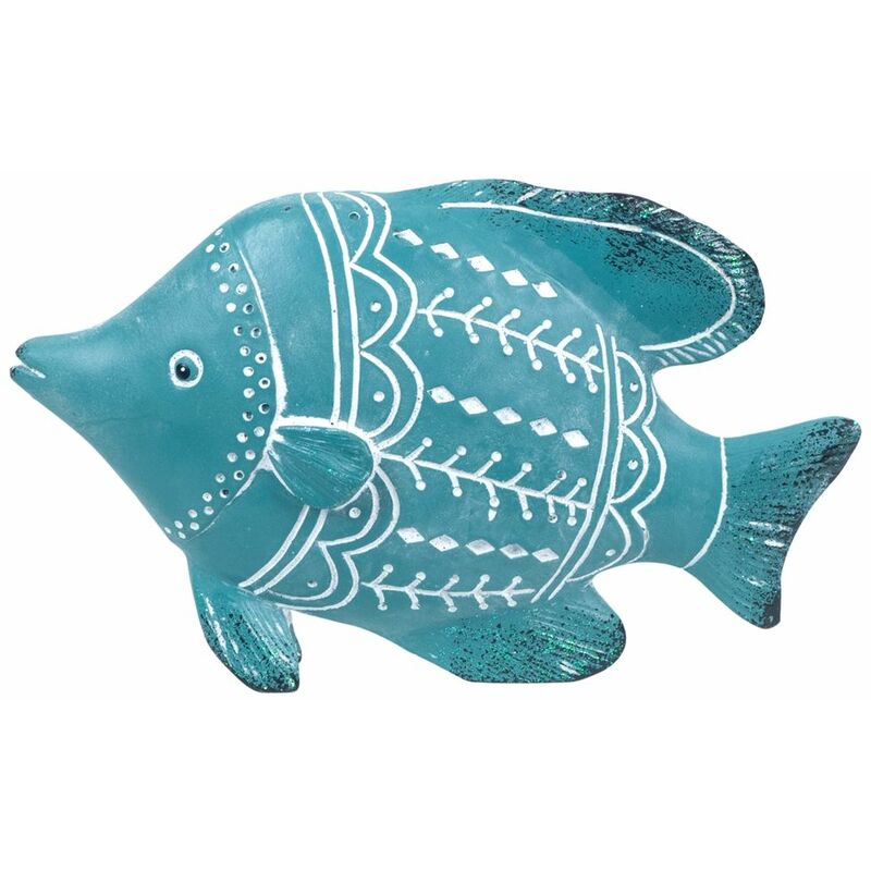 Signes Grimalt Figure de poisson Figures 4x15x11cm résine de marin bleu ...