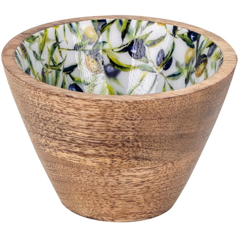 Mini bol à olives en bois pour apéritifs et tapas