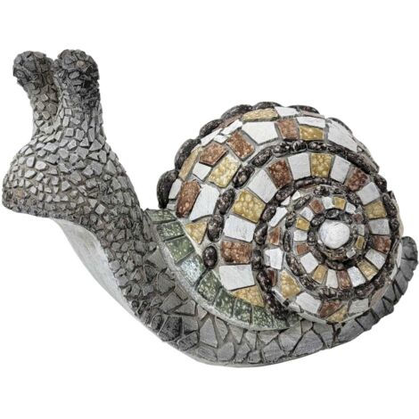 Figurine d'escargot décorative d'extérieur pour jardin et terrasse