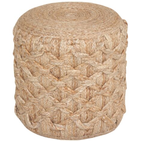 Bouffée beige 40 cm en jute naturel, bouffée décorative pour la maison ...