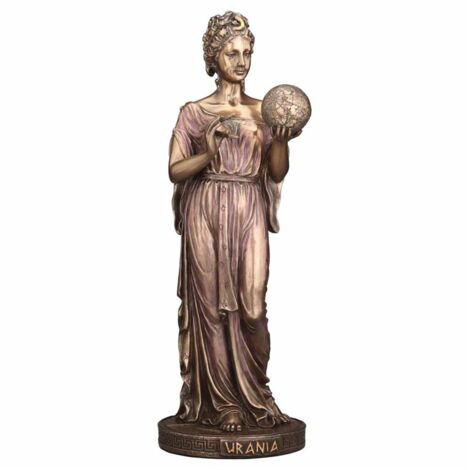 Figure d’Uranie, déesse grecque de l’astronomie, décoration classique ...