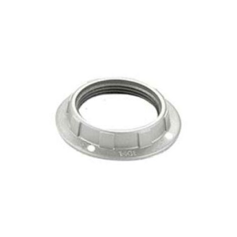 Ghiera filettata fai attacco e27 50x11 mm argento - 0231/arg