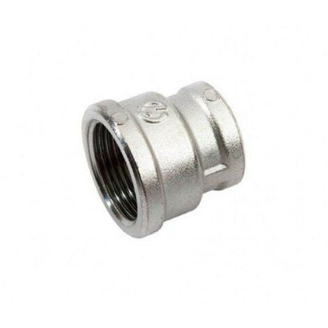 Manicotto ff ridotto idro-bric diametro 1/2x3/8 pollici ottone cromato lucido - smk-n0330 a